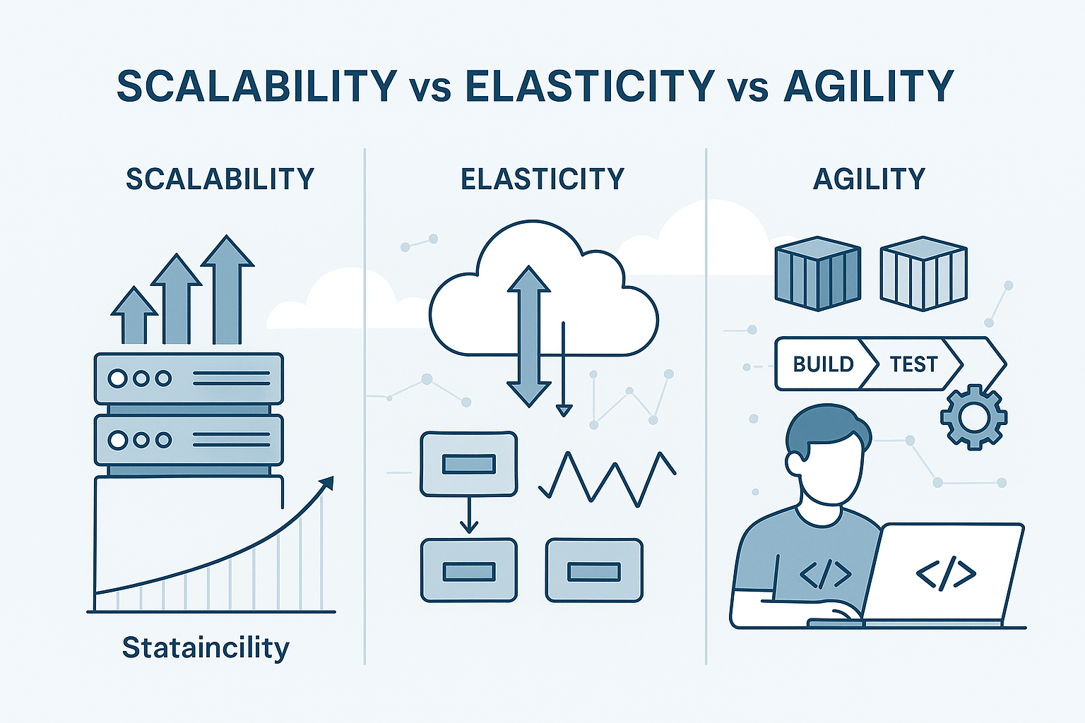 Scalability vs Elasticity vs Agility in Cloud Computing: A Complete ...